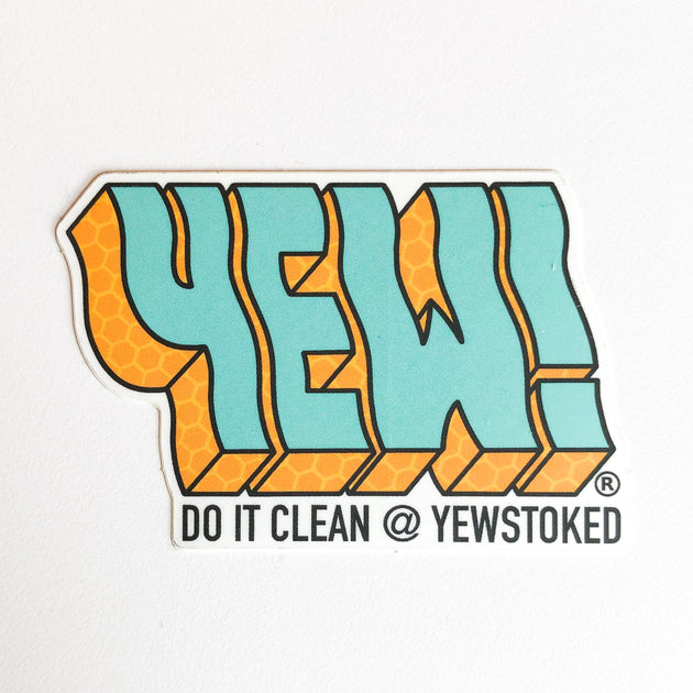 PROMO ONLY YEW! STICKER 5 PACK – YEW! Your Environment's Wax!